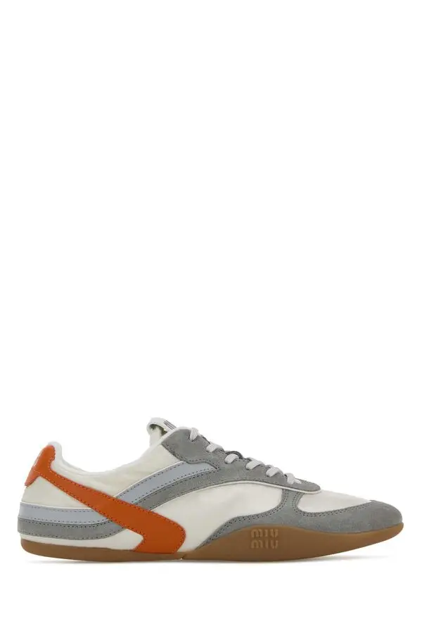 Miu Miu Tech Fabric And Suede Gymnasium Sneakers - Multicolor