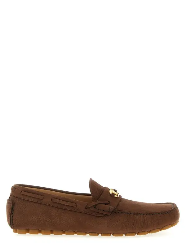 Valentino Garavani Driver Fastaway Loafers - Brown