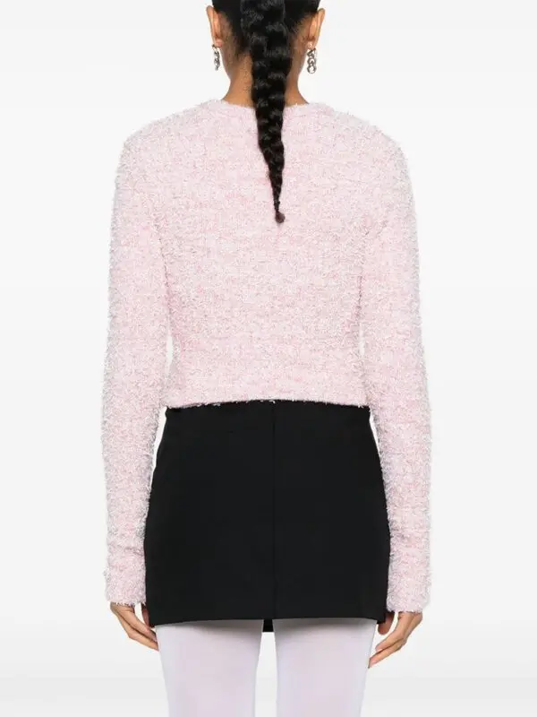 Balenciaga Bouclé Cropped Jacket - Multicolor