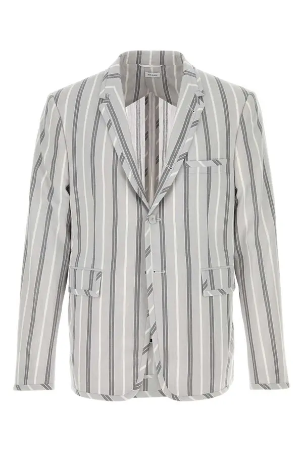 Thom Browne Embroidered Cotton Blazer - Multicolor