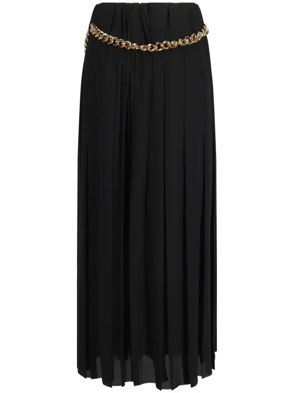 Balenciaga Pleated Chain Embellished Skirt - Multicolor