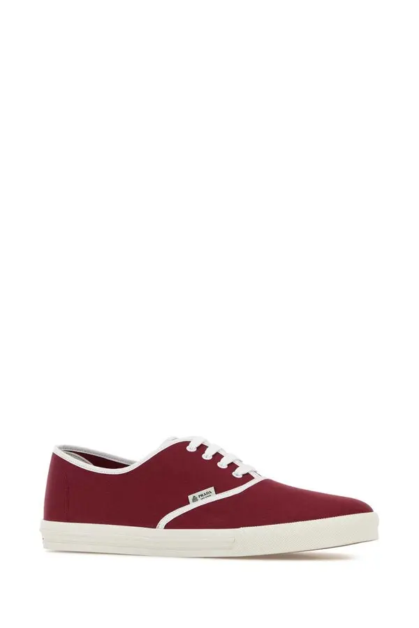 Prada Tiziano Canvas Lace-up Sneakers