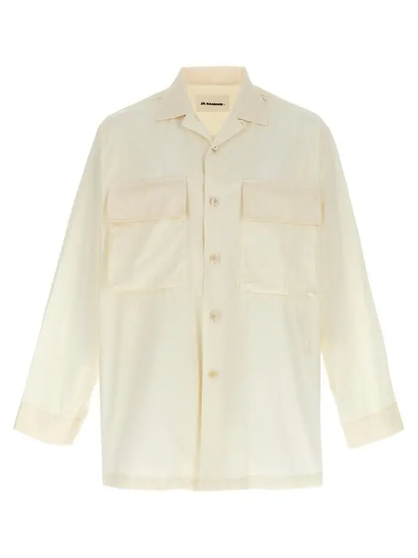 JIL SANDER Logo Embroidery Shirt