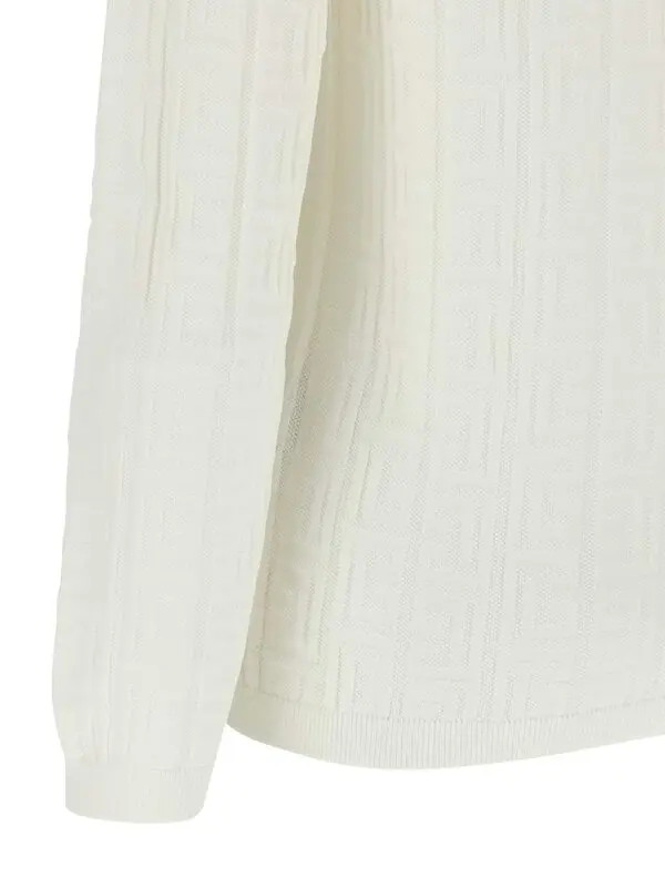Balmain Maxi Shoulder Top - White