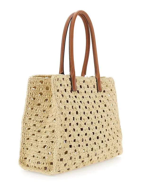 Versace La Medusa Raffia Tote Bag - Multicolor