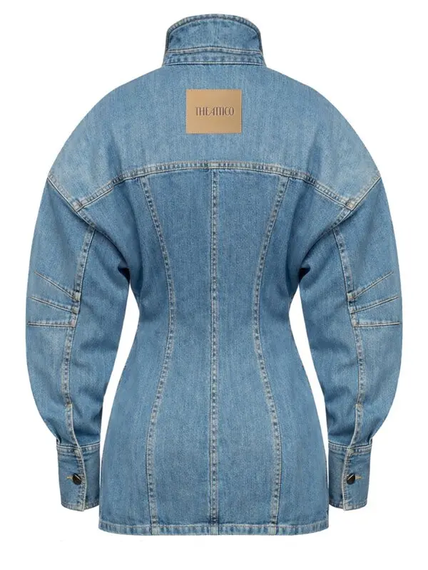 Attico Denim Mini Dress - Blue