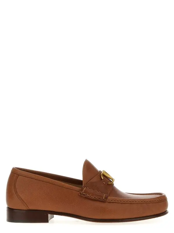 Valentino Garavani Vlogo Signature Loafers - Brown