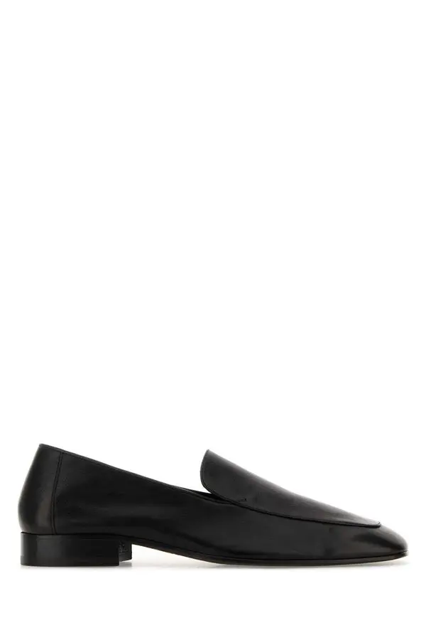Dries Van Noten Dark Leather Loafers