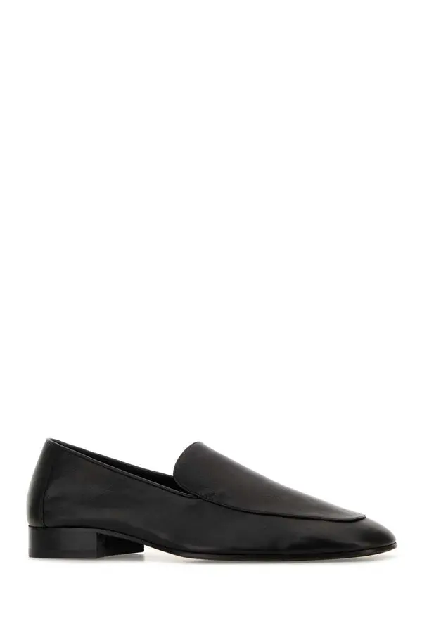 Dries Van Noten Dark Leather Loafers