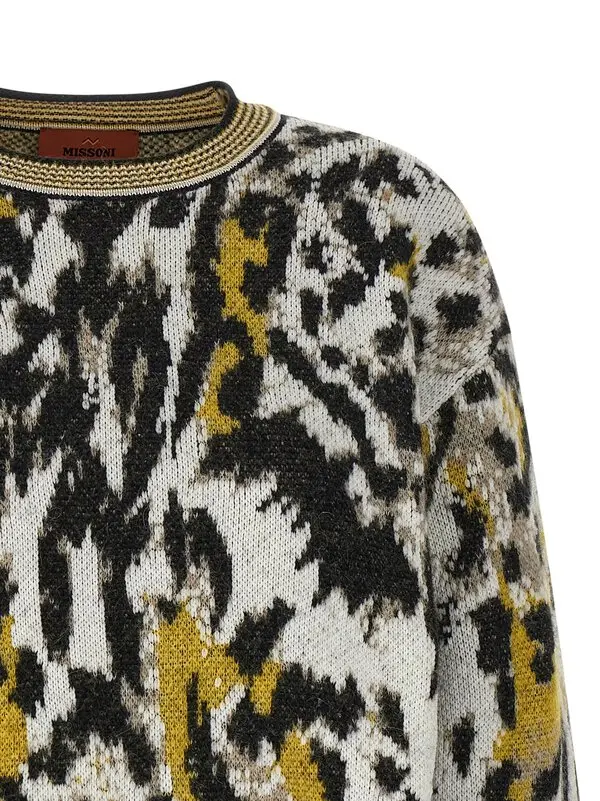 Missoni Animalier Jacquard Alpaca Blend Sweater