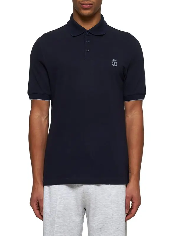 Brunello Cucinelli Cotton Piqué Polo Shirt