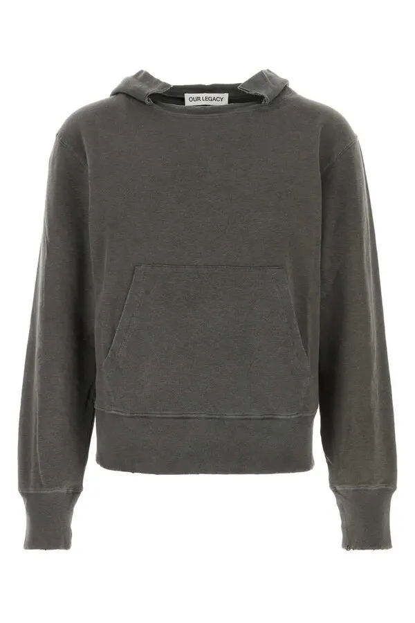 Our Legacy Graphite Cotton Blend Sweatshirt