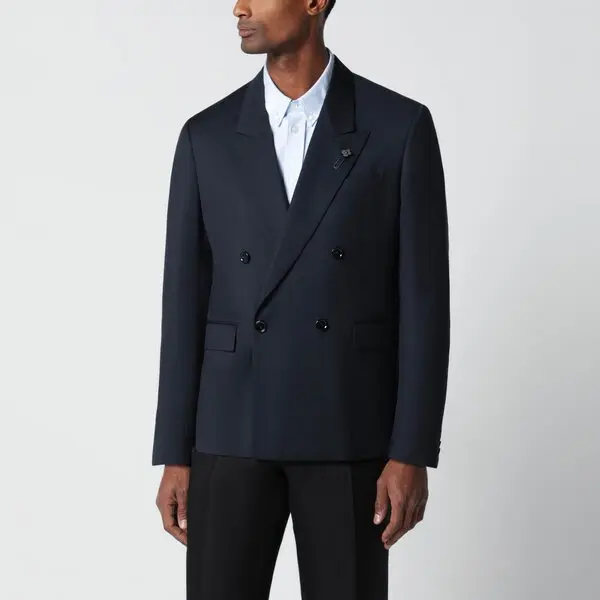 LARDINI Double-breasted Wool Jacket