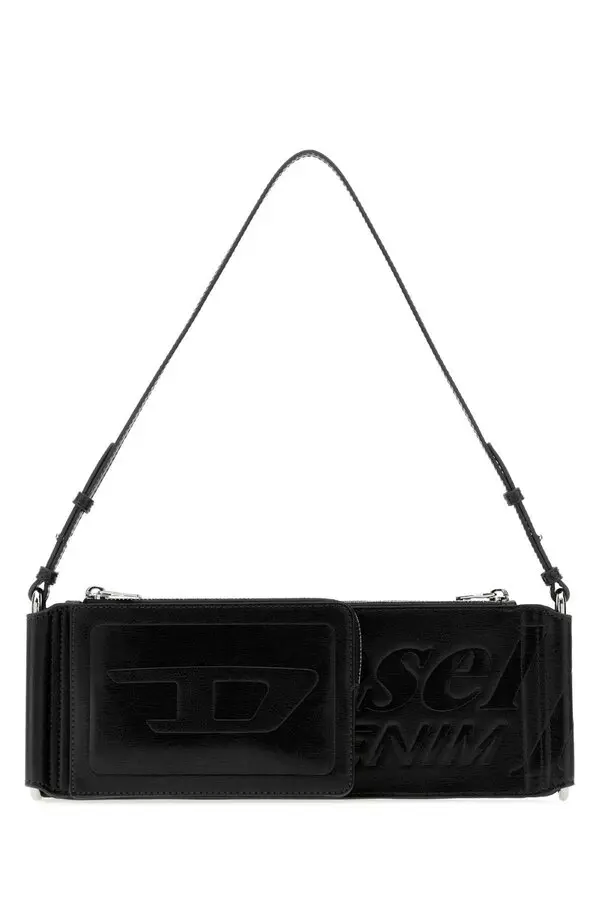 DIESEL® Embossed Shoulder Bag - Black