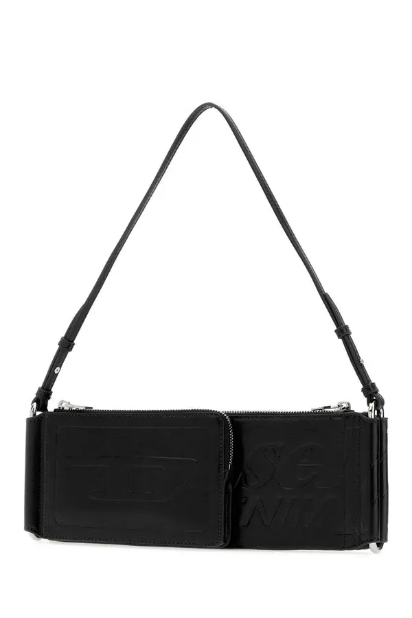 DIESEL® Embossed Shoulder Bag - Black