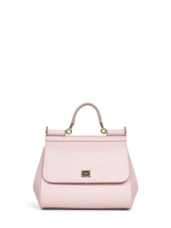 Dolce & Gabbana Pink Dauphine Leather Sicily Handbag