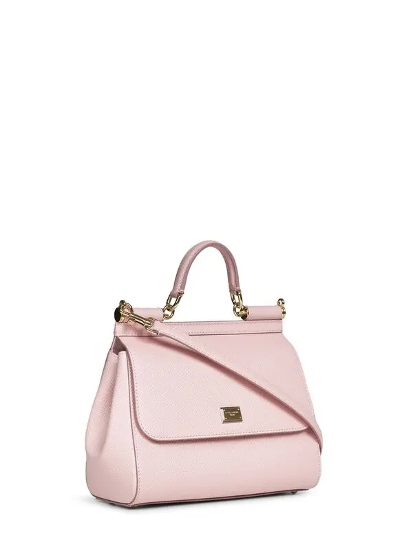 Dolce & Gabbana Pink Dauphine Leather Sicily Handbag