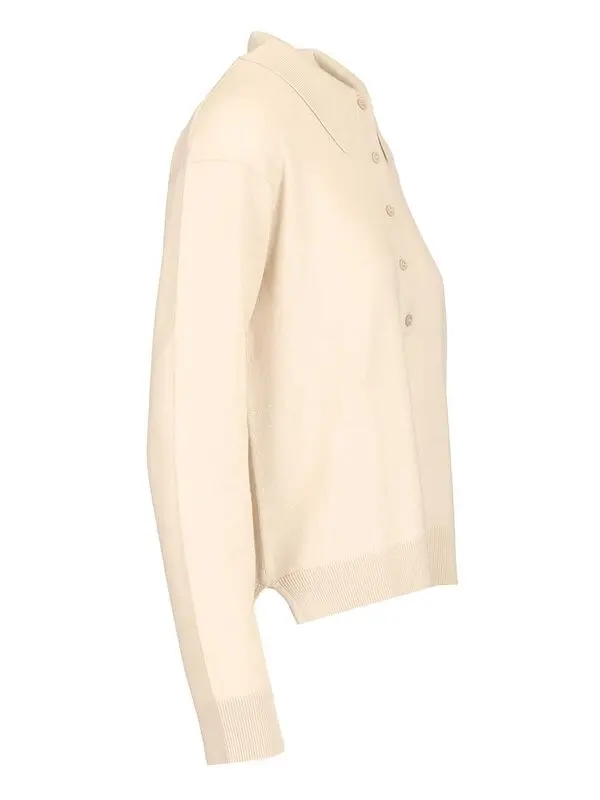 Max Mara Frisia Wool Polo Shirt - Cream