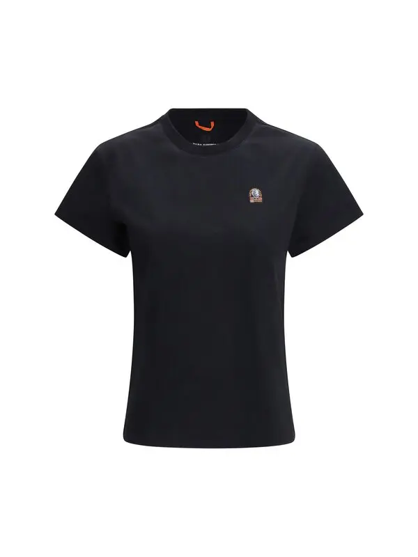 PARAJUMPERS Sabella Cotton T-shirt With Appliqu - Black