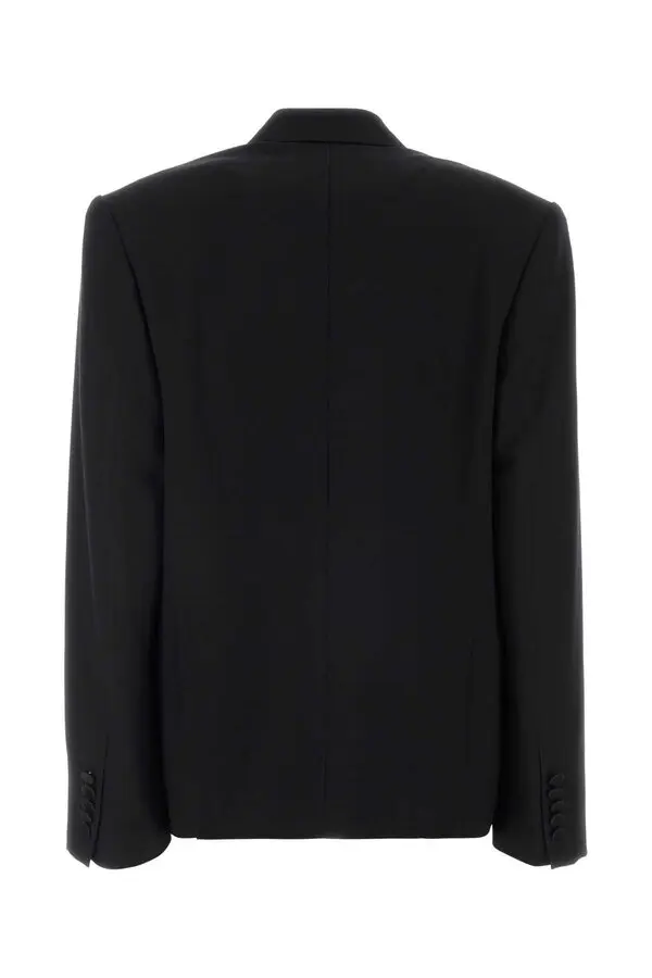 Dries Van Noten Wool Blend Bosea Blazer - Black