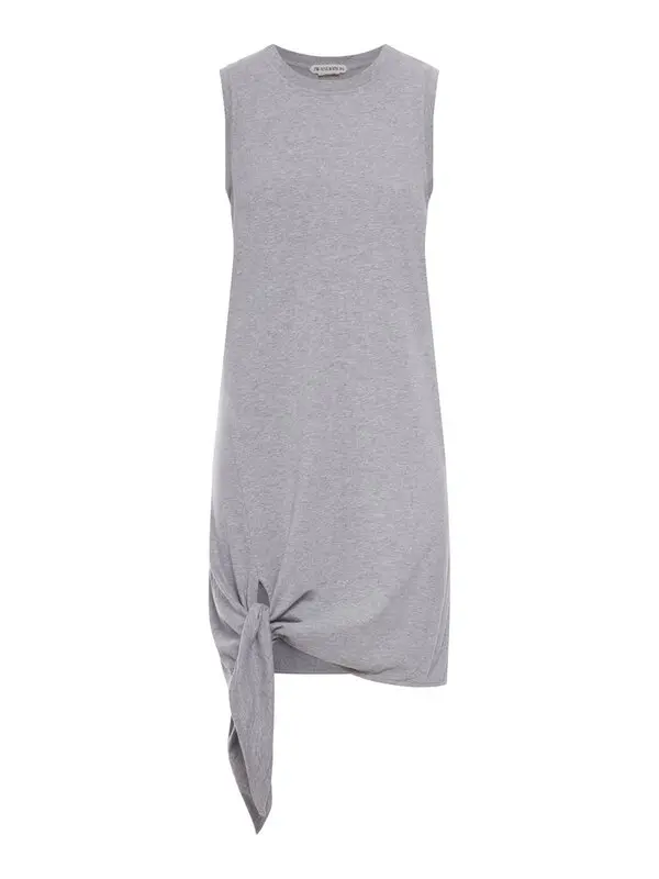 JW Anderson Knotted Hem Sheath Dress - Multicolor