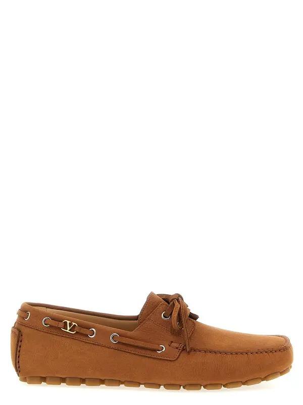 Valentino Garavani Driver Fastaway Loafers - Brown