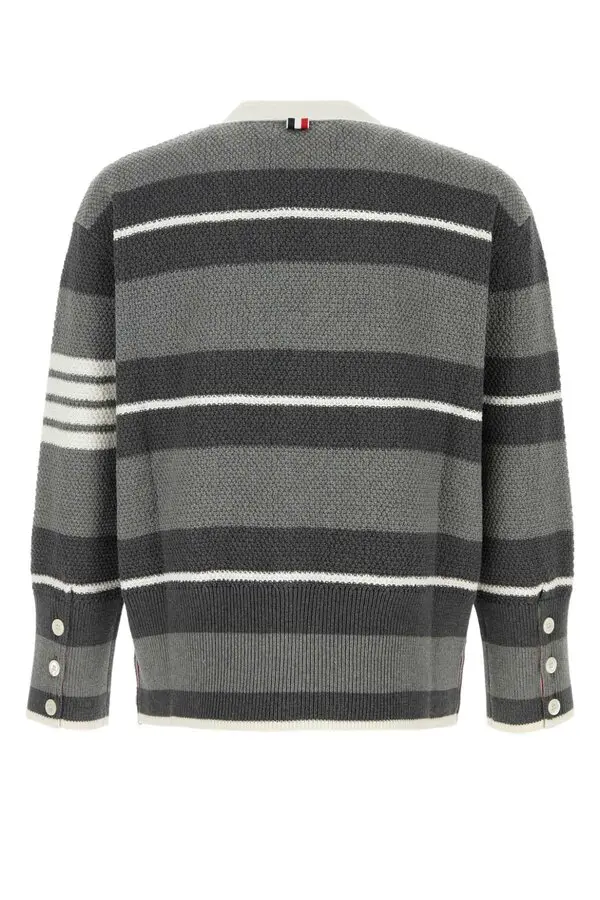 Thom Browne Embroidered Cotton Cardigan - Multicolor