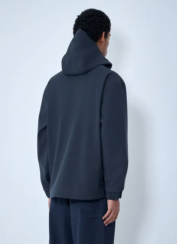 Moncler Technical High-collar Jacket With Concealed Placket