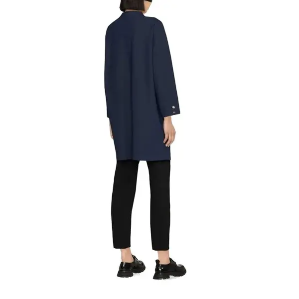 Herno Concealed-fastening Coat - Blue