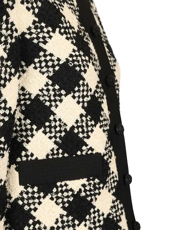 Valentino Garavani Checked Bouclé Tweed Jacket