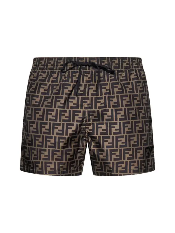 Fendi Ff Pattern Swim Boxers - Multicolor