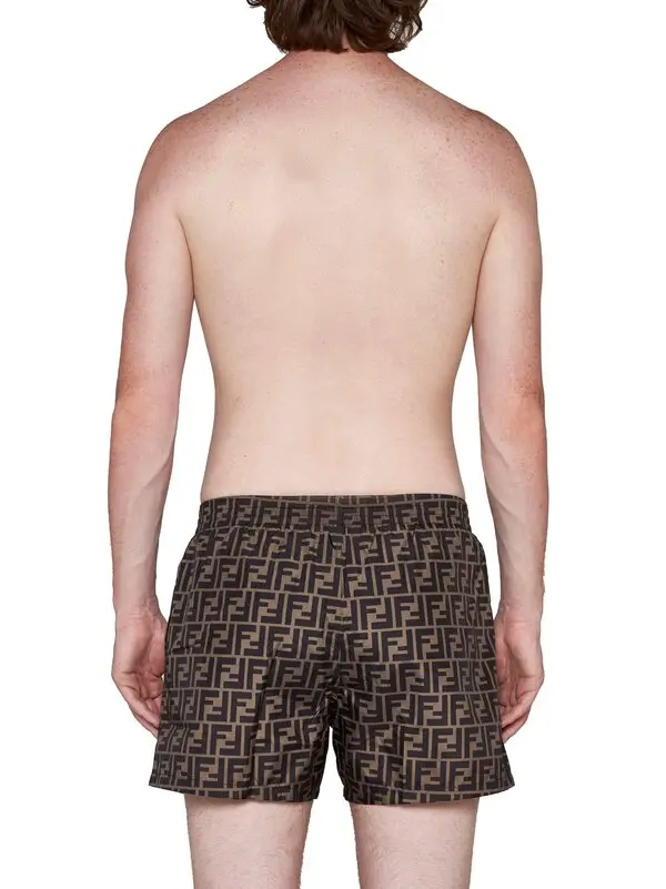 Fendi Ff Pattern Swim Boxers - Multicolor