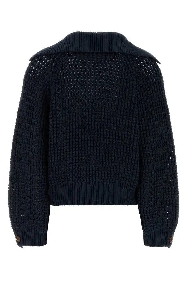 Brunello Cucinelli Cotton Blend Sweater - Blue