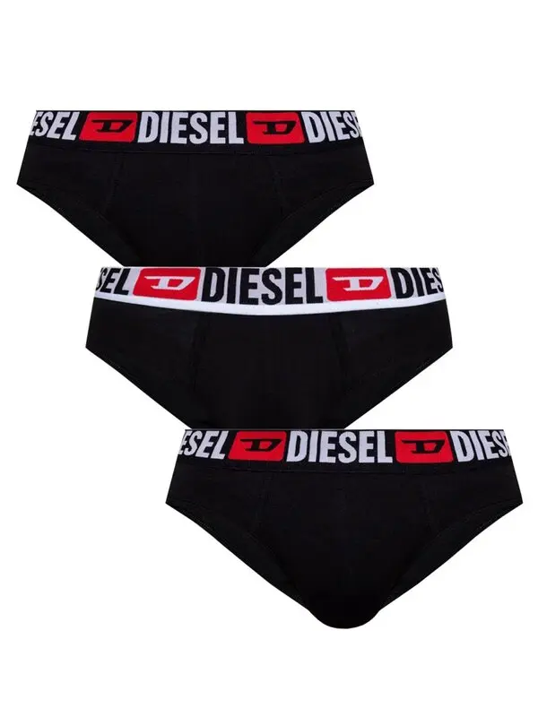 DIESEL® Pack Of Three Briefs - Black