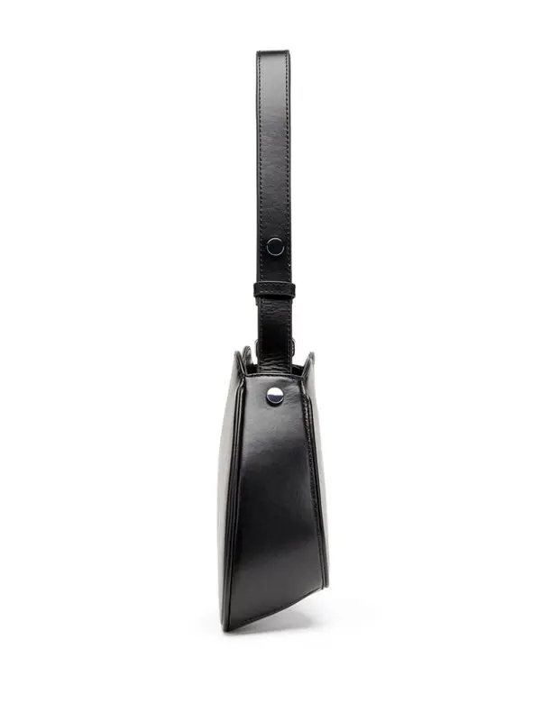 DIESEL® Black Calf Leather Shoulder Bag - Multicolor