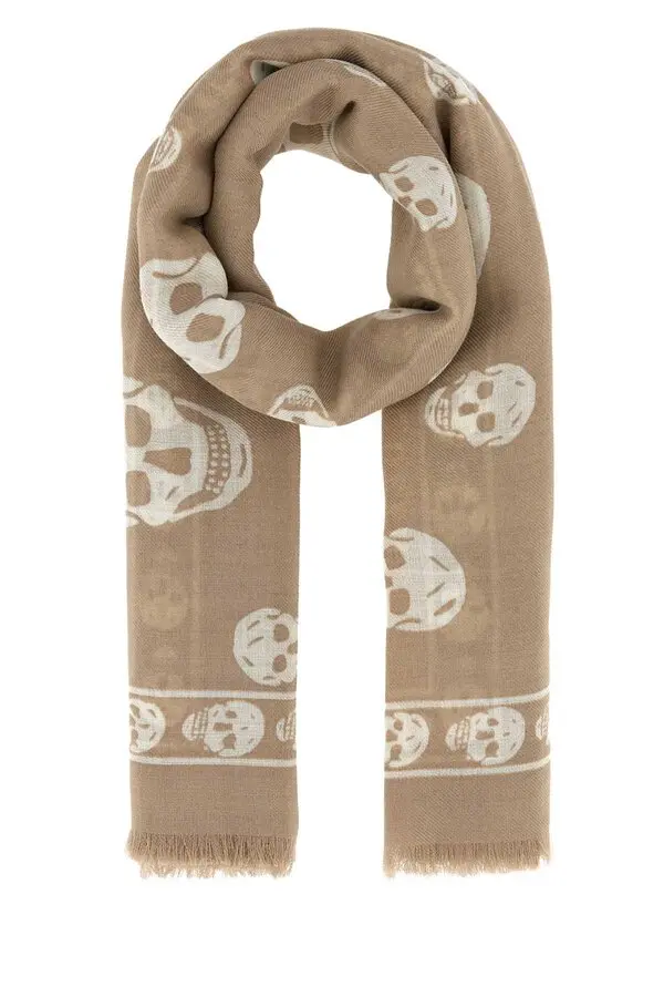 Alexander McQueen Printed Chiffon Foulard - Multicolor