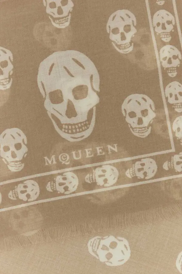 Alexander McQueen Printed Chiffon Foulard - Multicolor