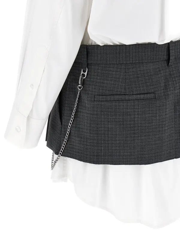 Alexander Wang Pre-styled" Shirt Dress With Chain Detail