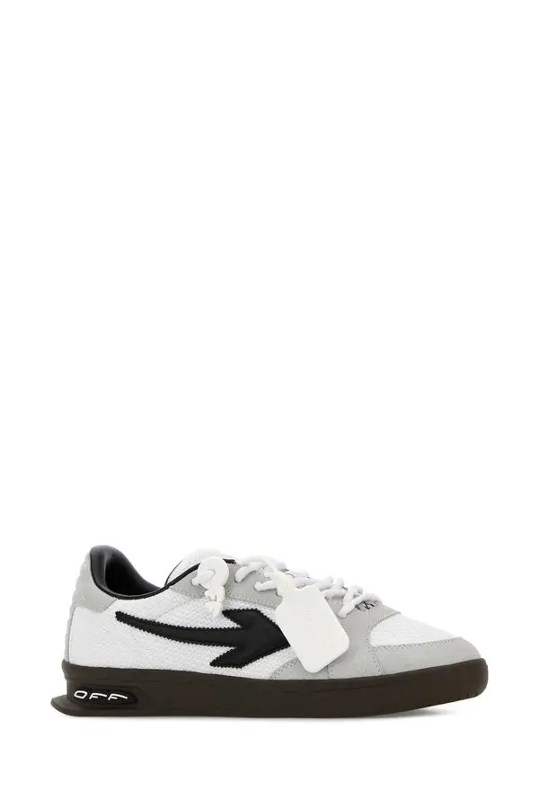 Off-White Fabric And Suede Sneakers - Multicolor