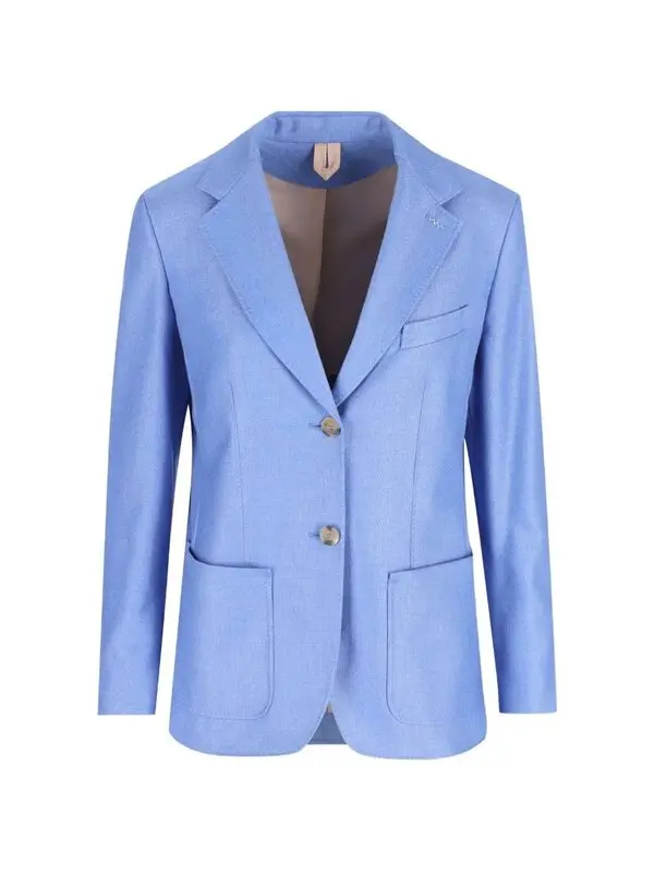 Max Mara Single-breasted Wool And Silk Canvas Blazer