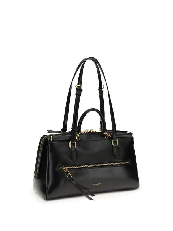 Dolce & Gabbana Vittoria Medium Handbag - Black