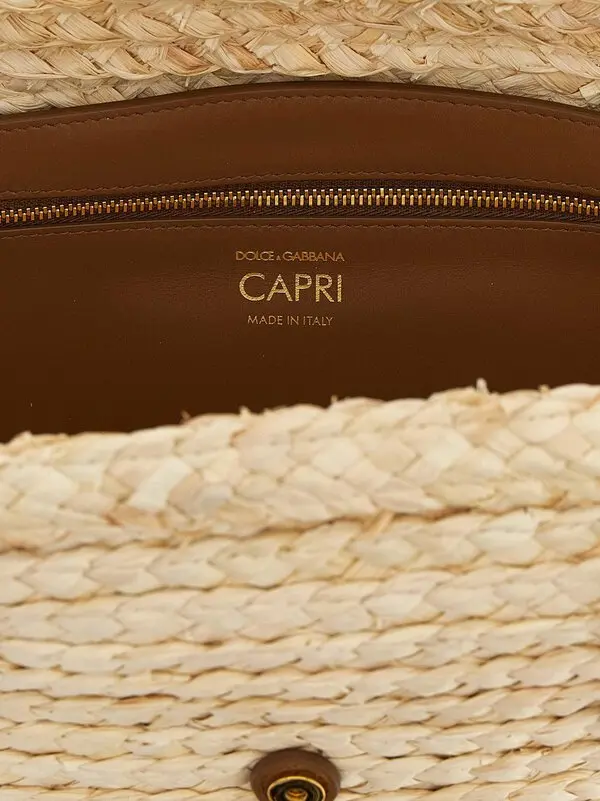 Dolce & Gabbana Capri' Woven Shoulder Bag
