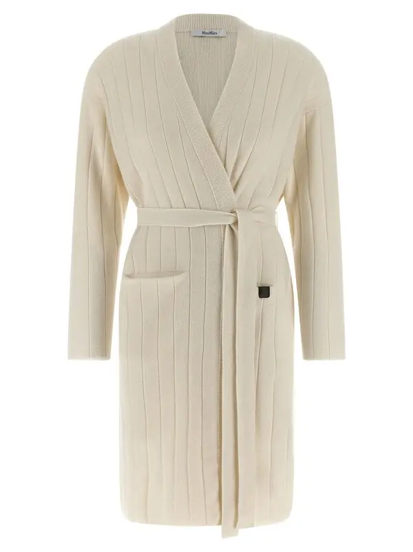 Max Mara Giusto Ribbed Cashmere Belted Cardigan