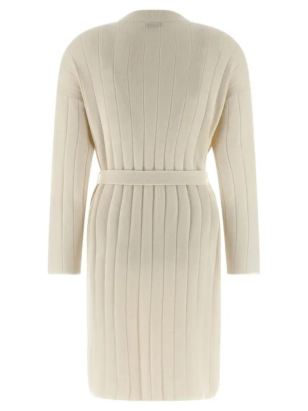 Max Mara Giusto Ribbed Cashmere Belted Cardigan
