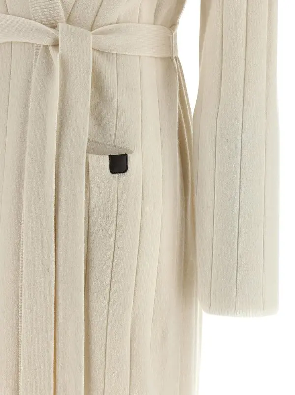 Max Mara Giusto Ribbed Cashmere Belted Cardigan