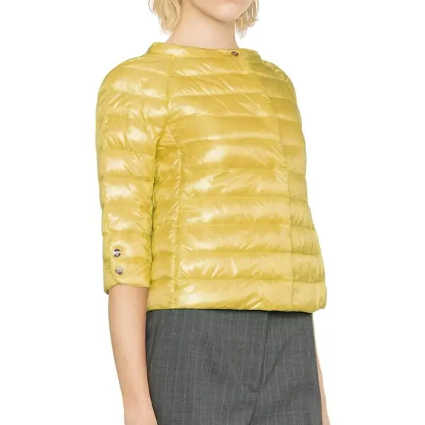 Herno Half-sleeve Down Jacket - Yellow