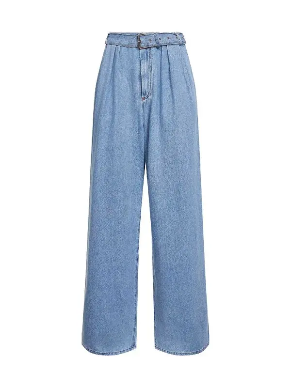 Dries Van Noten Belted Wide-leg Jeans