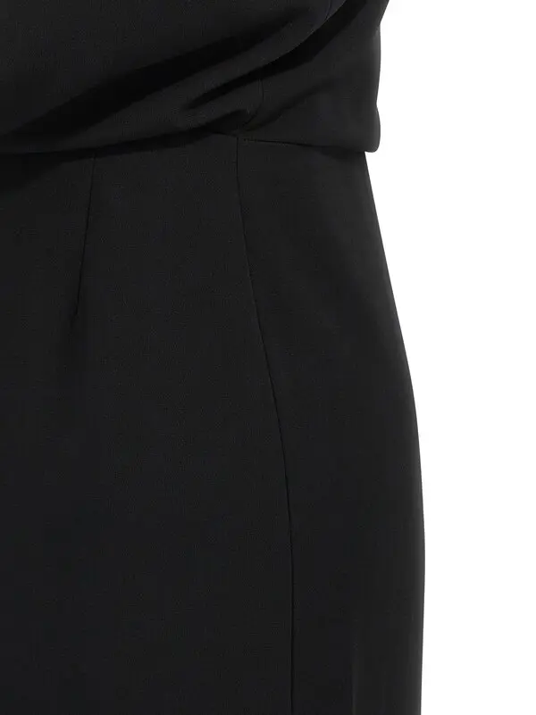 Max Mara Pentola" Heavy Cady Dress - Black