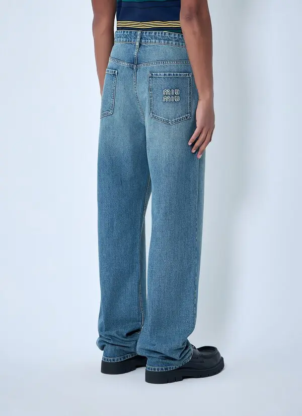 Miu Miu Wide-leg Denim Jeans
