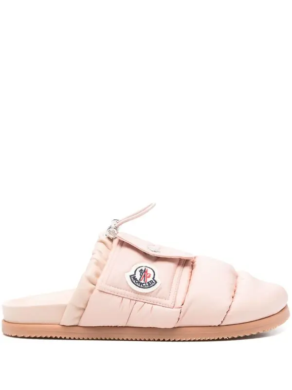 Moncler Padded Slippers With Toggle Fastening - Multicolor